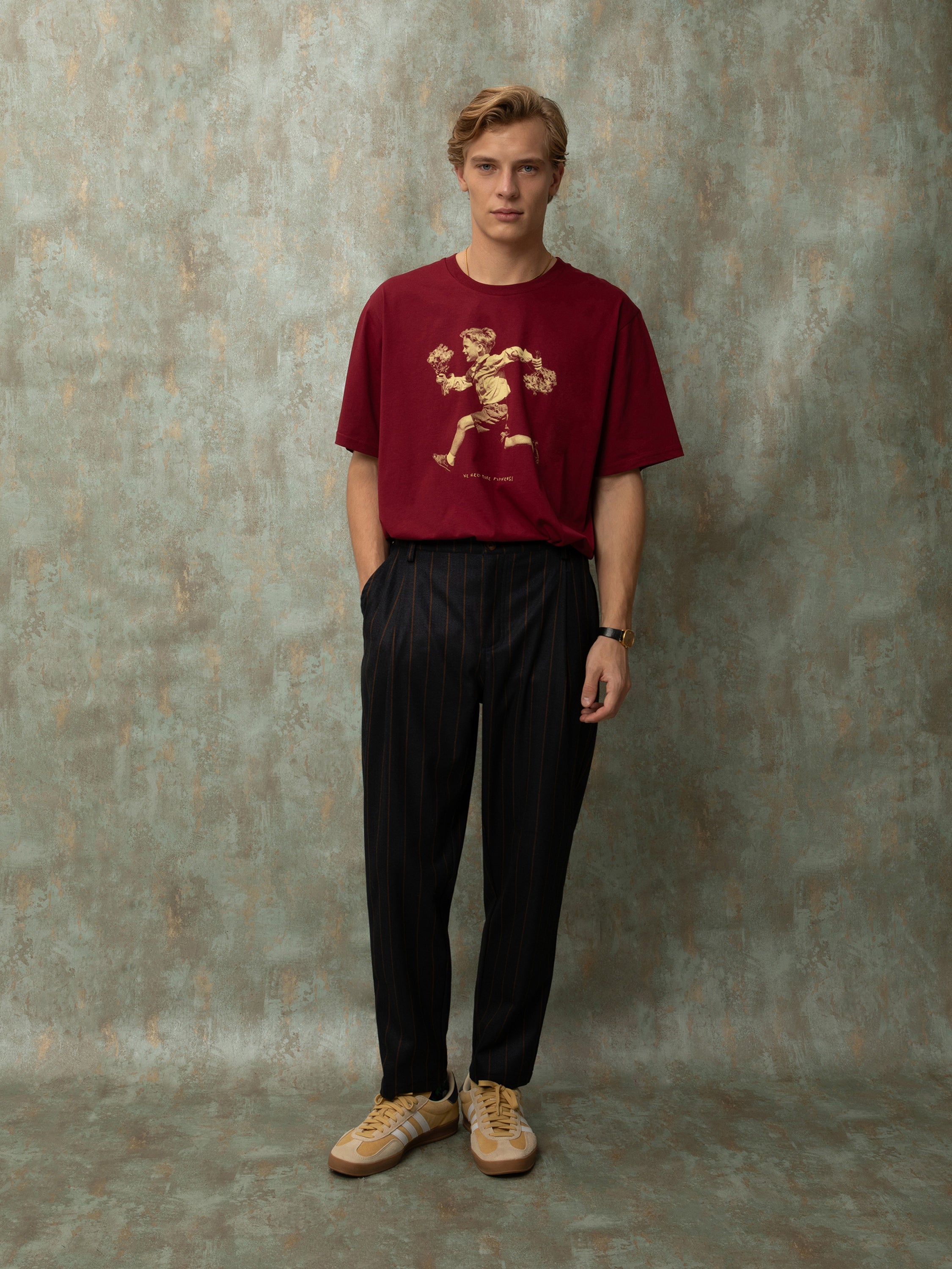 STRIPED PANTS - DARK BLUE – WE__ARE