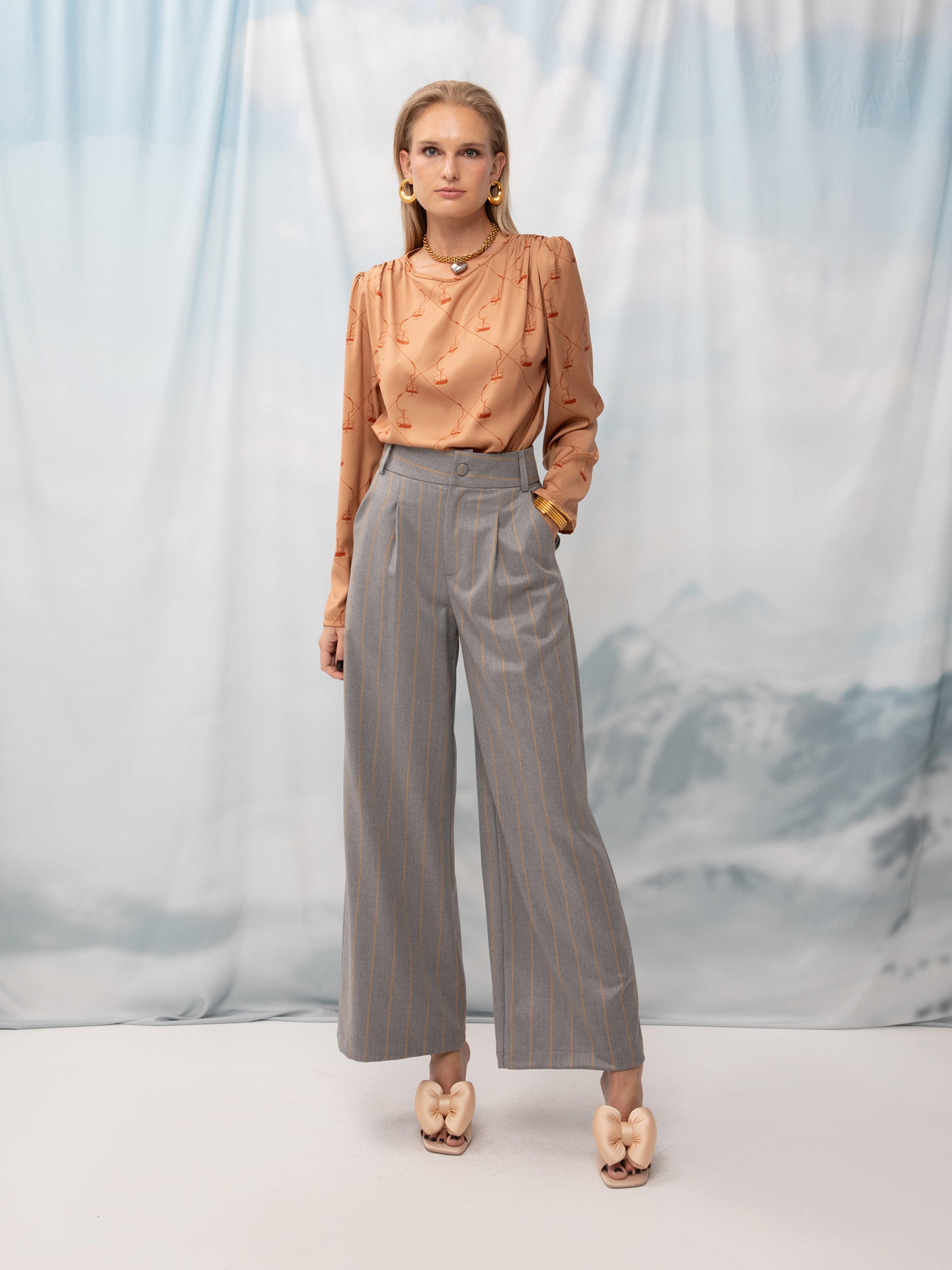 DRAPED BLOUSE TELEFERIQUE – WE__ARE